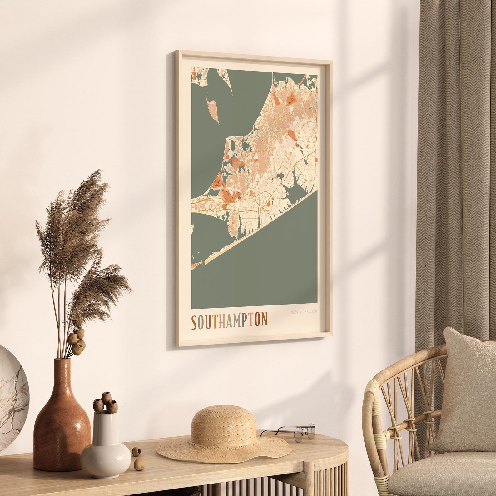 Southampton Map Poster, Southampton Print, Southampton Poster ...