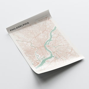 Philadelphia Map Poster, Philadelphia Poster, Philadelphia Print ...