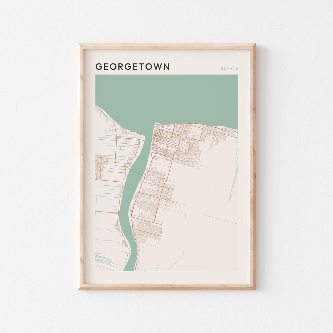 Georgetown Map Poster, Georgetown Print, Georgetown Poster, Georgetown ...
