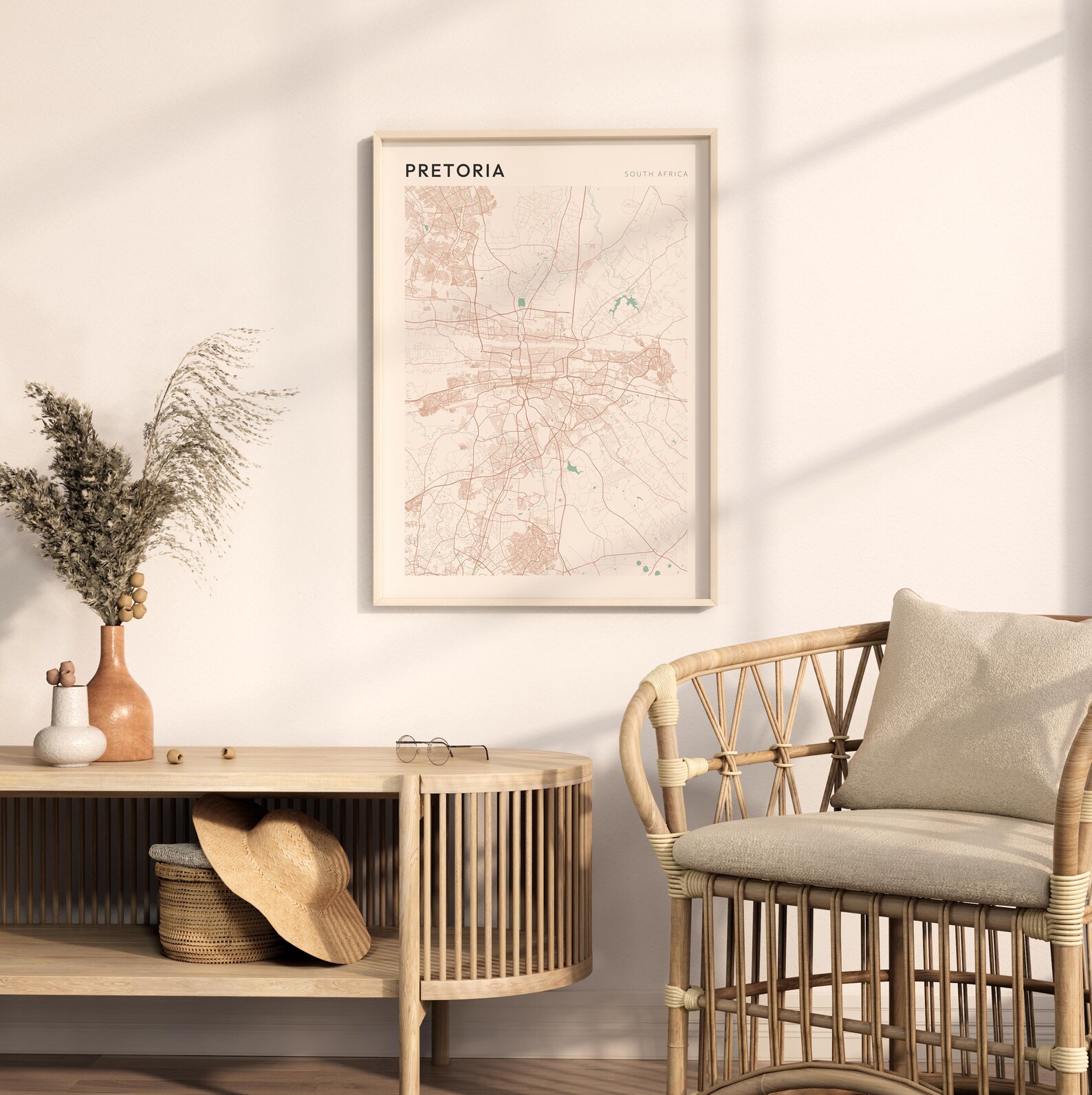 Pretoria Map Poster, Pretoria Print, Pretoria Poster, Pretoria Wall Art ...