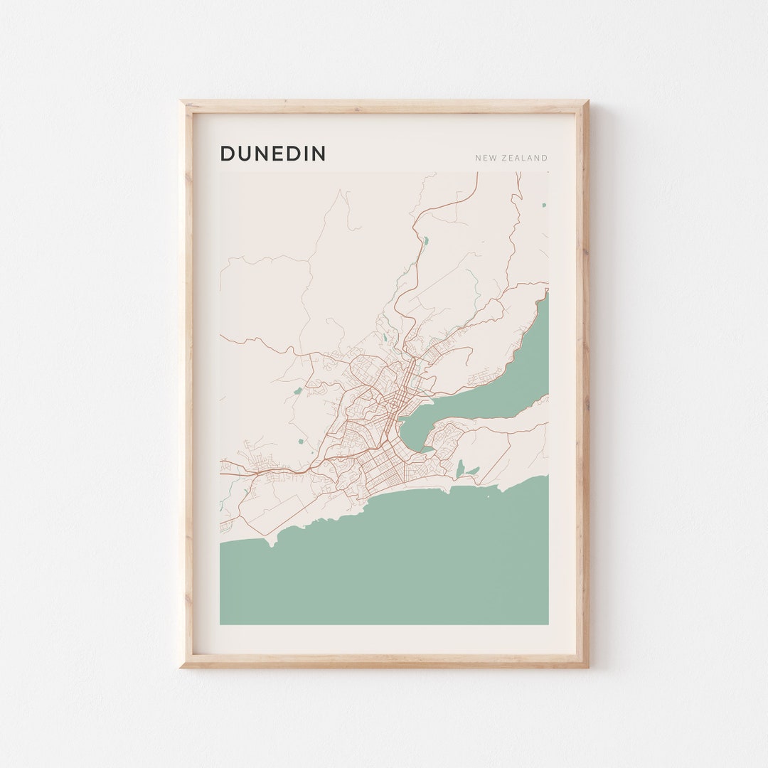 Dunedin Map Poster, Dunedin Wall Art, Dunedin Map, Dunedin Poster ...
