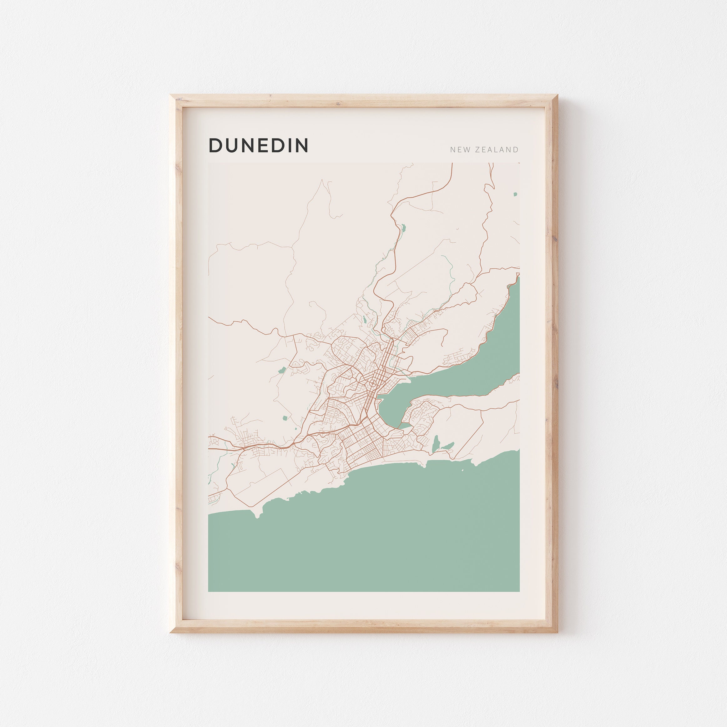 Dunedin Map Poster, Dunedin Wall Art, Dunedin Map, Dunedin Poster ...