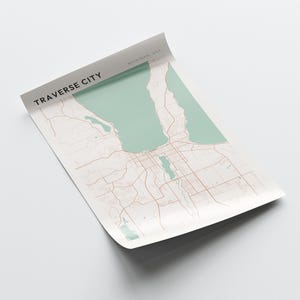 Traverse City Map Poster, Traverse City Print, Traverse City Poster ...