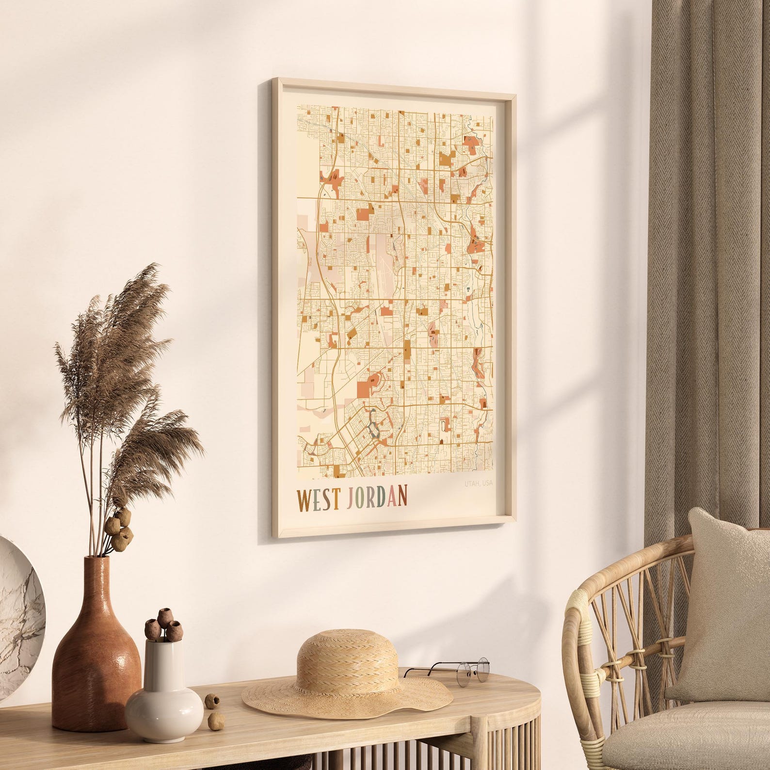 West Jordan Map Poster, West Jordan Print, West Jordan Poster, West ...