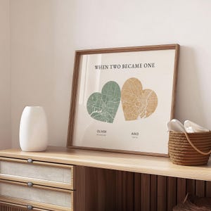 Personalized Heart Map Poster, Heart Map Print, Heart Print ...