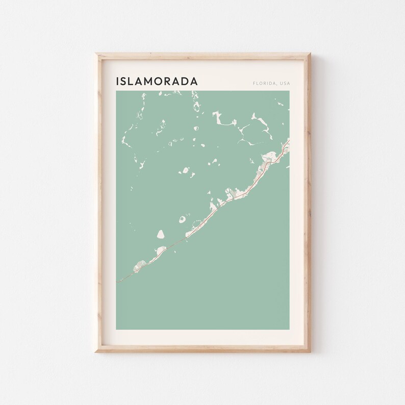 Islamorada Map Poster, Islamorada Print, Islamorada Poster, Islamorada ...