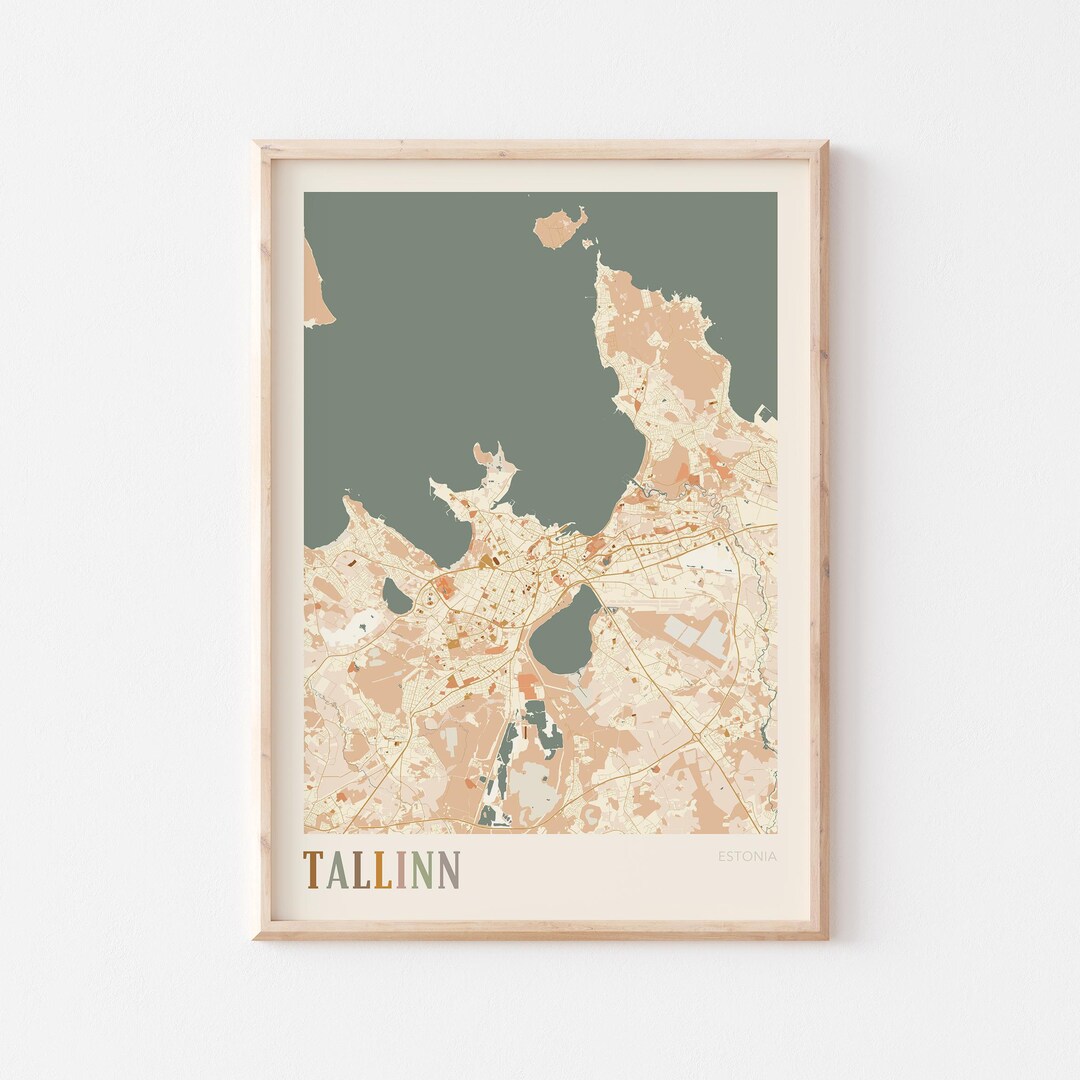 Tallinn Map Poster, Tallinn Print, Tallinn Poster, Tallinn Wall Art ...