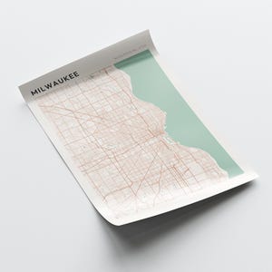 Milwaukee Map Poster, Milwaukee Print, Milwaukee Poster, Milwaukee Wall ...