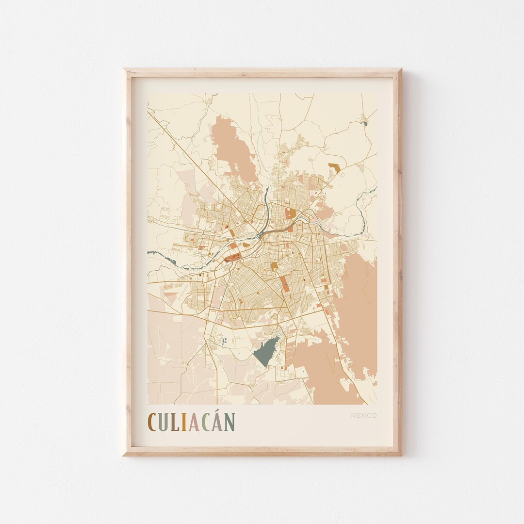 Culiacan Map Poster, Culiacan Print, Culiacan Poster, Culiacan Wall Art ...