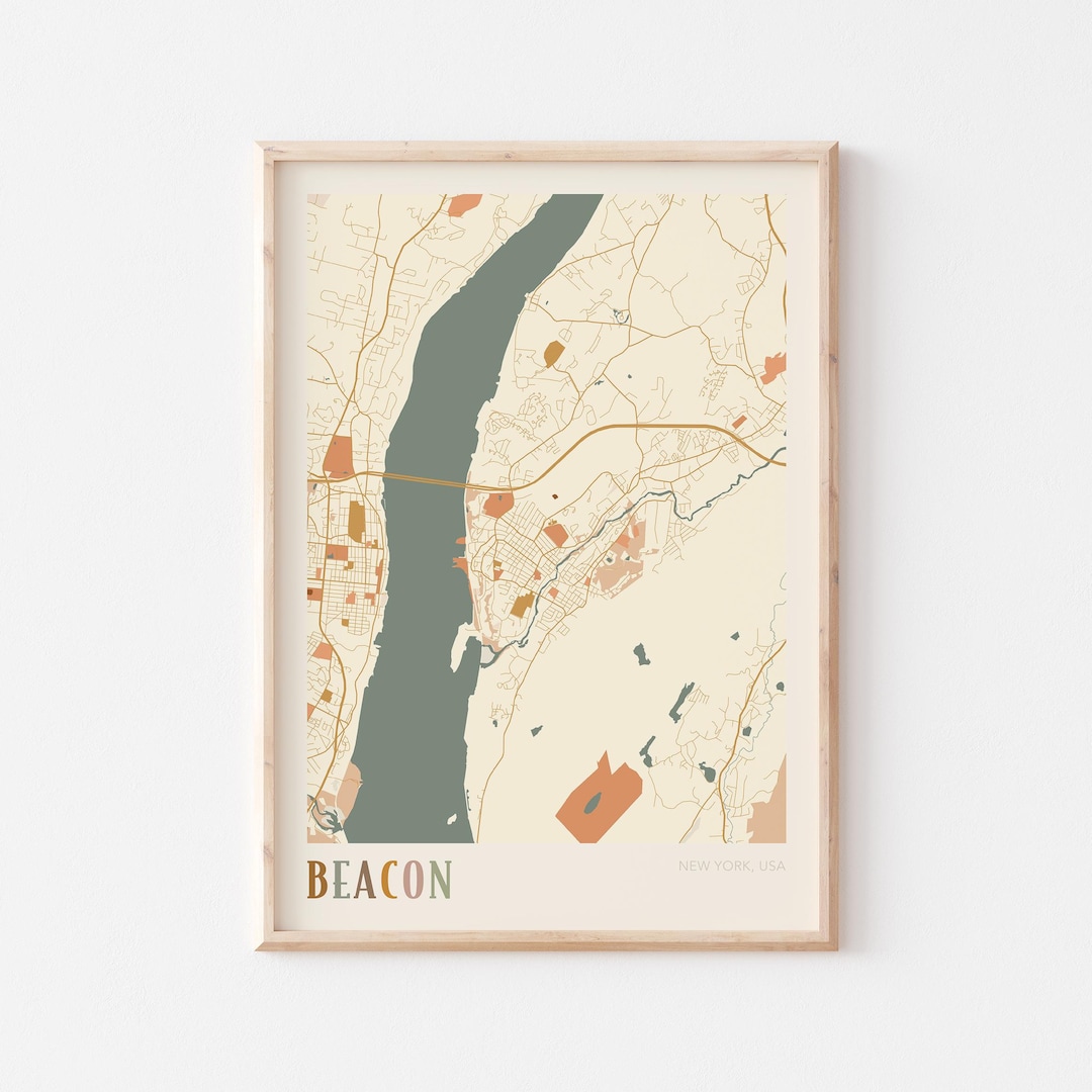 Beacon Map Poster, Beacon Print, Beacon Poster, Beacon Wall Art, New ...