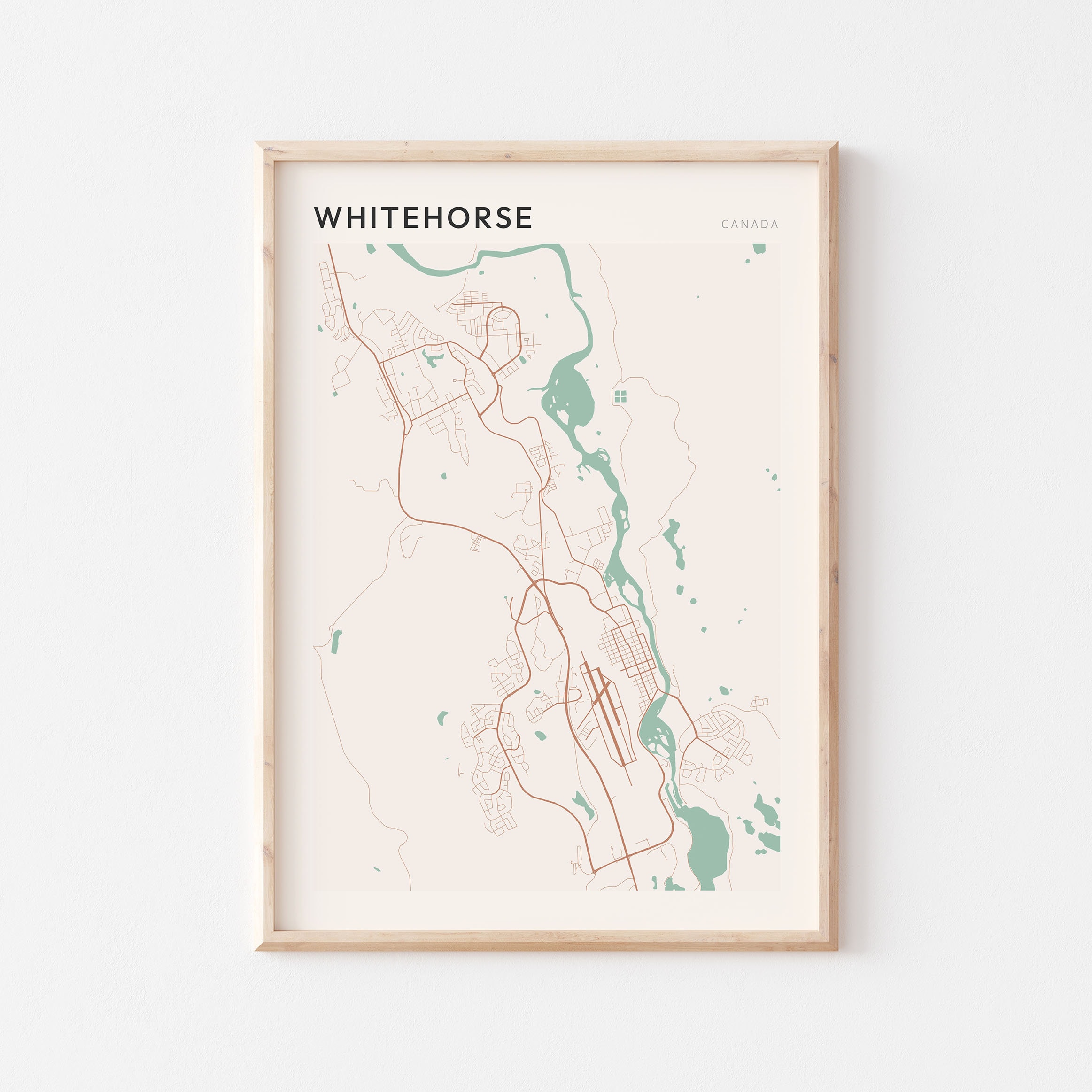 Whitehorse Map Poster, Whitehorse Wall Art, Whitehorse Poster ...