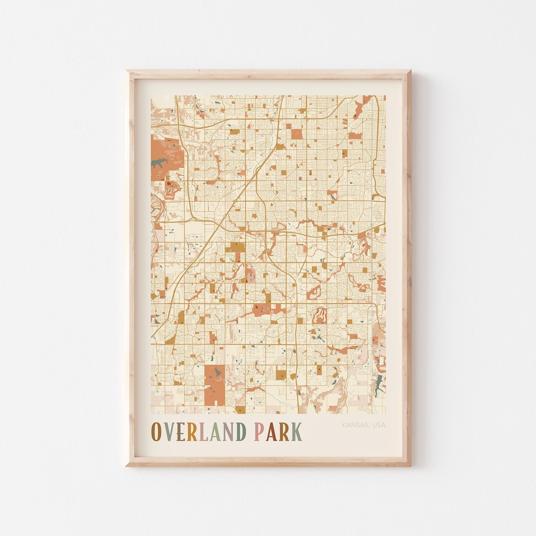 Overland Park Map Poster, Overland Park Print, Overland Park Poster ...