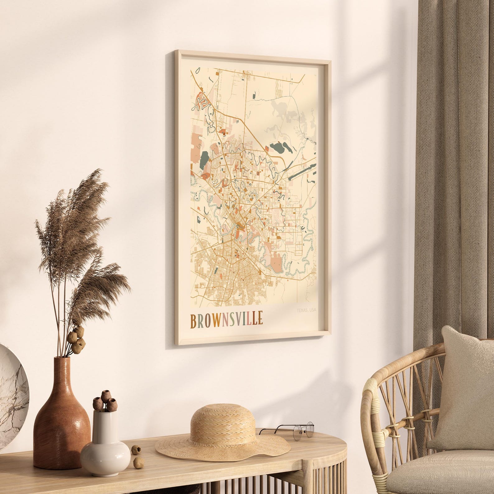 Brownsville Map Poster, Brownsville Print, Brownsville Poster ...