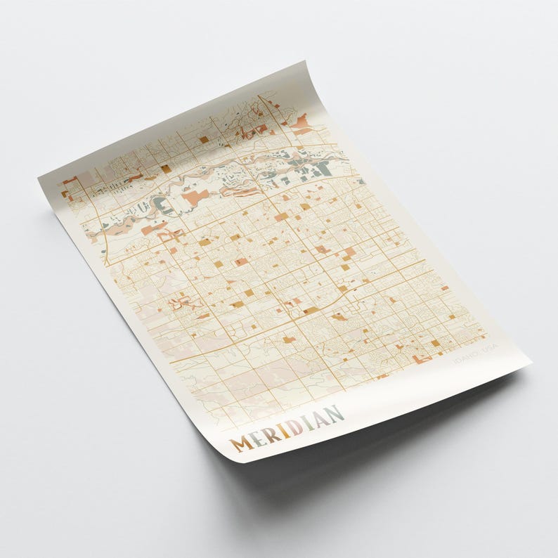 Meridian Map Poster, Meridian Print, Meridian Poster, Meridian Wall Art ...