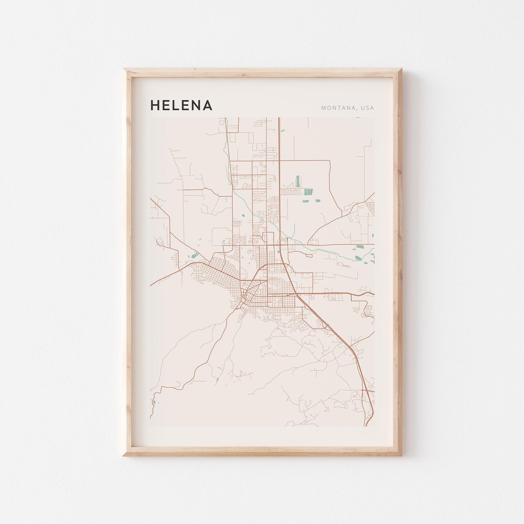 Helena Map Poster, Helena Print, Helena Poster, Helena Wall Art ...