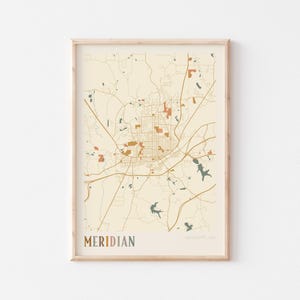 Meridian Map Poster, Meridian Print, Meridian Poster, Meridian Wall Art ...