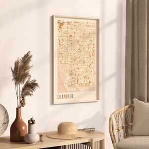 Chandler Map Poster, Chandler Print, Chandler Poster, Chandler Wall Art ...