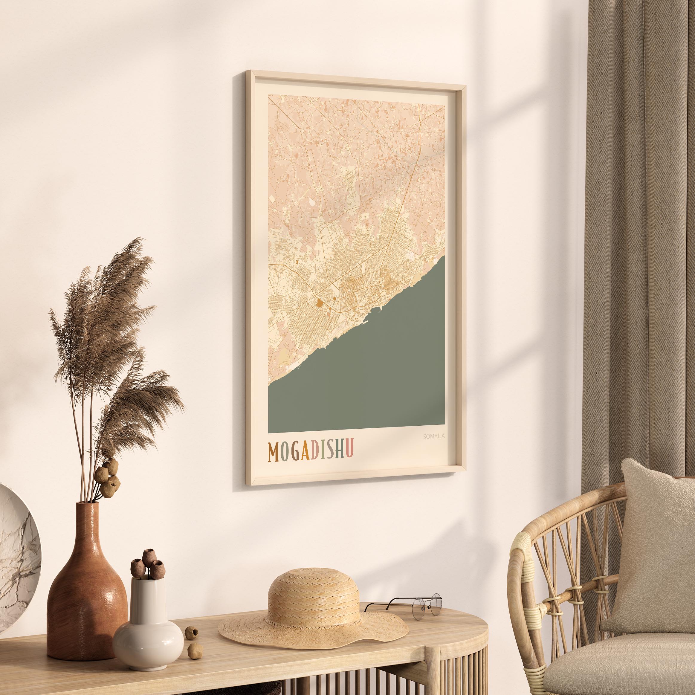 Mogadishu Map Poster, Mogadishu Print, Mogadishu Poster, Mogadishu Wall ...