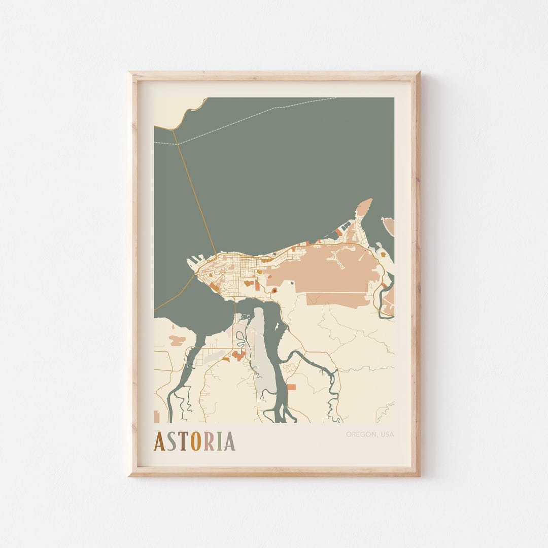 Astoria Map Poster, Astoria Print, Astoria Poster, Astoria Wall Art ...