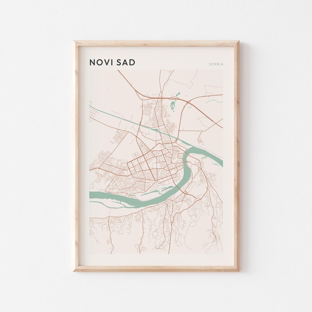 Novi Sad Map Poster, Novi Sad Print, Novi Sad Poster, Novi Sad Wall Art ...
