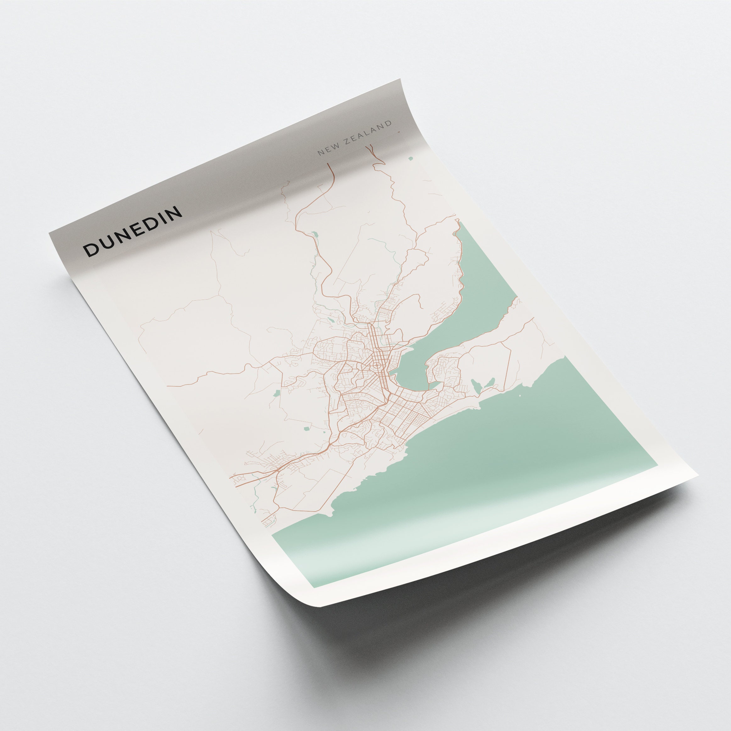 Dunedin Map Poster, Dunedin Wall Art, Dunedin Map, Dunedin Poster ...