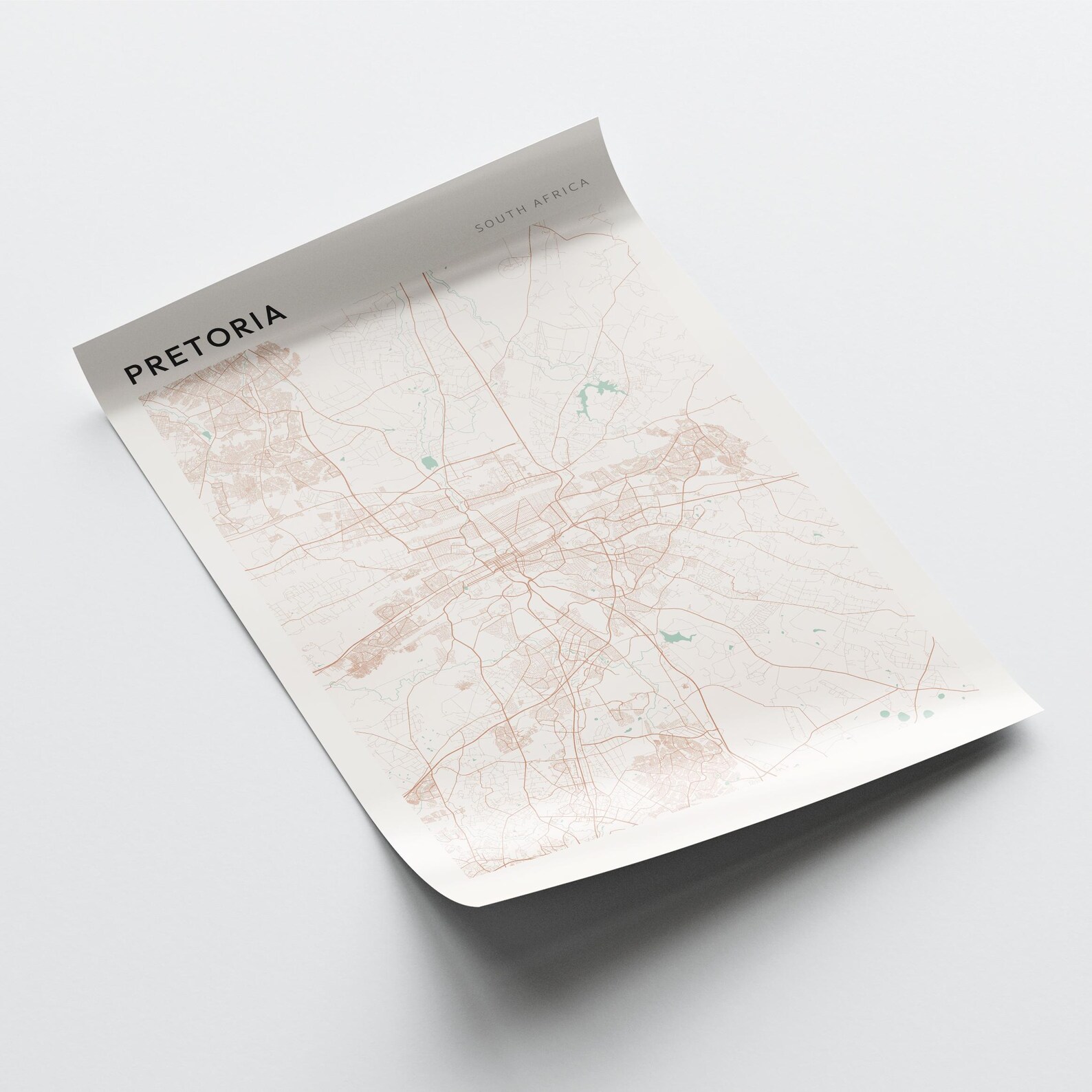 Pretoria Map Poster, Pretoria Print, Pretoria Poster, Pretoria Wall Art ...