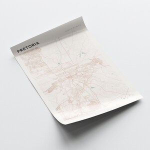Pretoria Map Poster, Pretoria Print, Pretoria Poster, Pretoria Wall Art ...