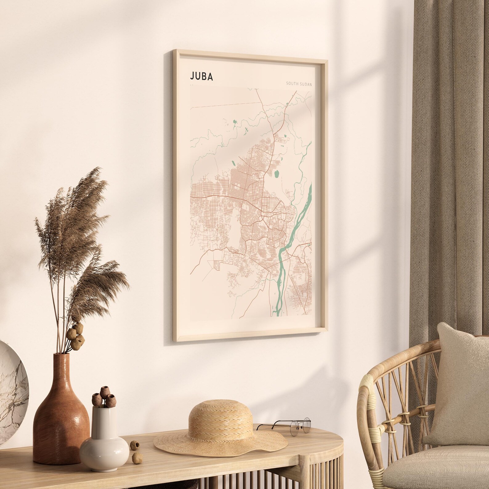 Juba Map Poster, Juba Print, Juba Poster, Juba Wall Art, South Sudan ...