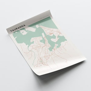 Tauranga Map Poster, Tauranga Wall Art, Tauranga Map, Tauranga Poster ...