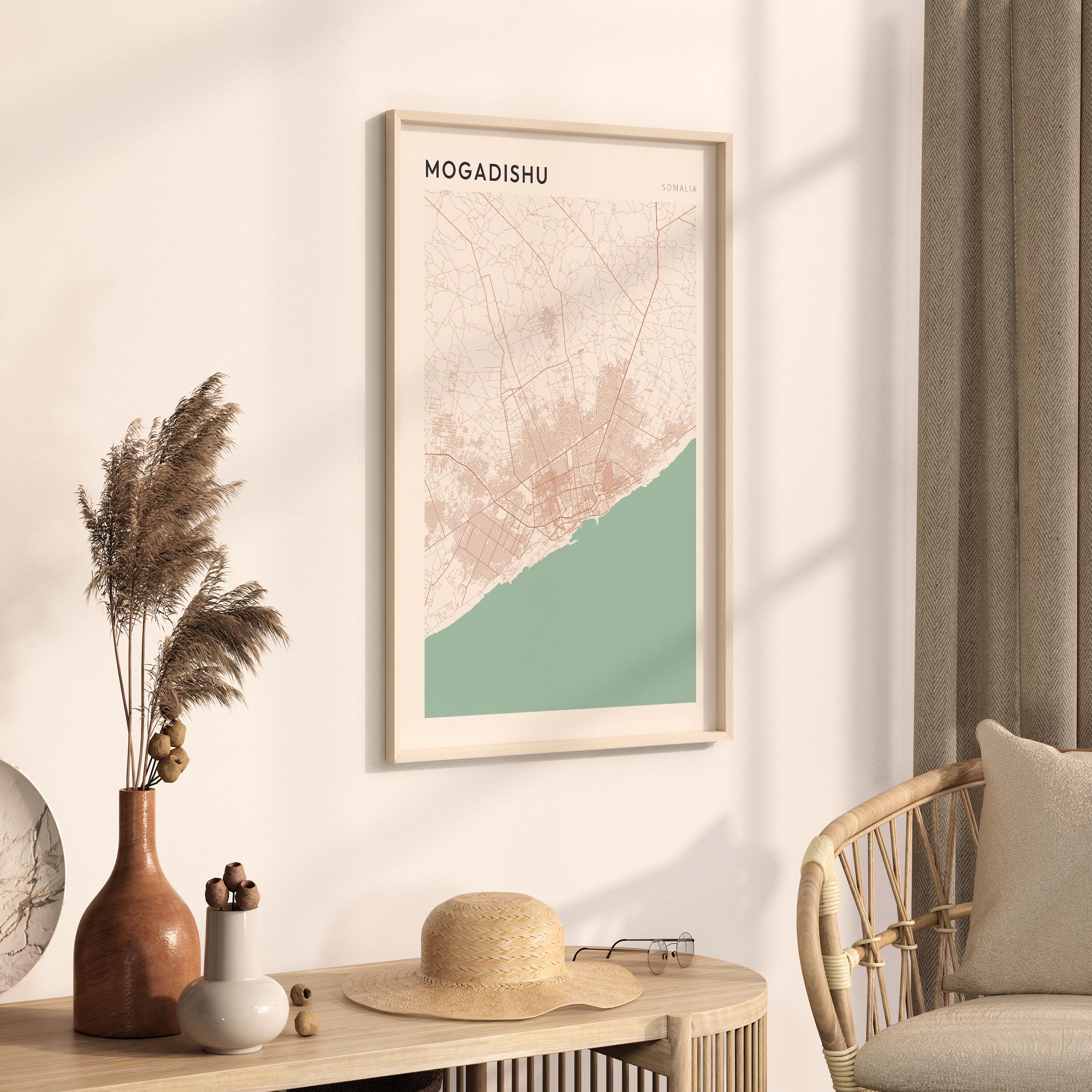 Mogadishu Map Poster, Mogadishu Print, Mogadishu Poster, Mogadishu Wall ...