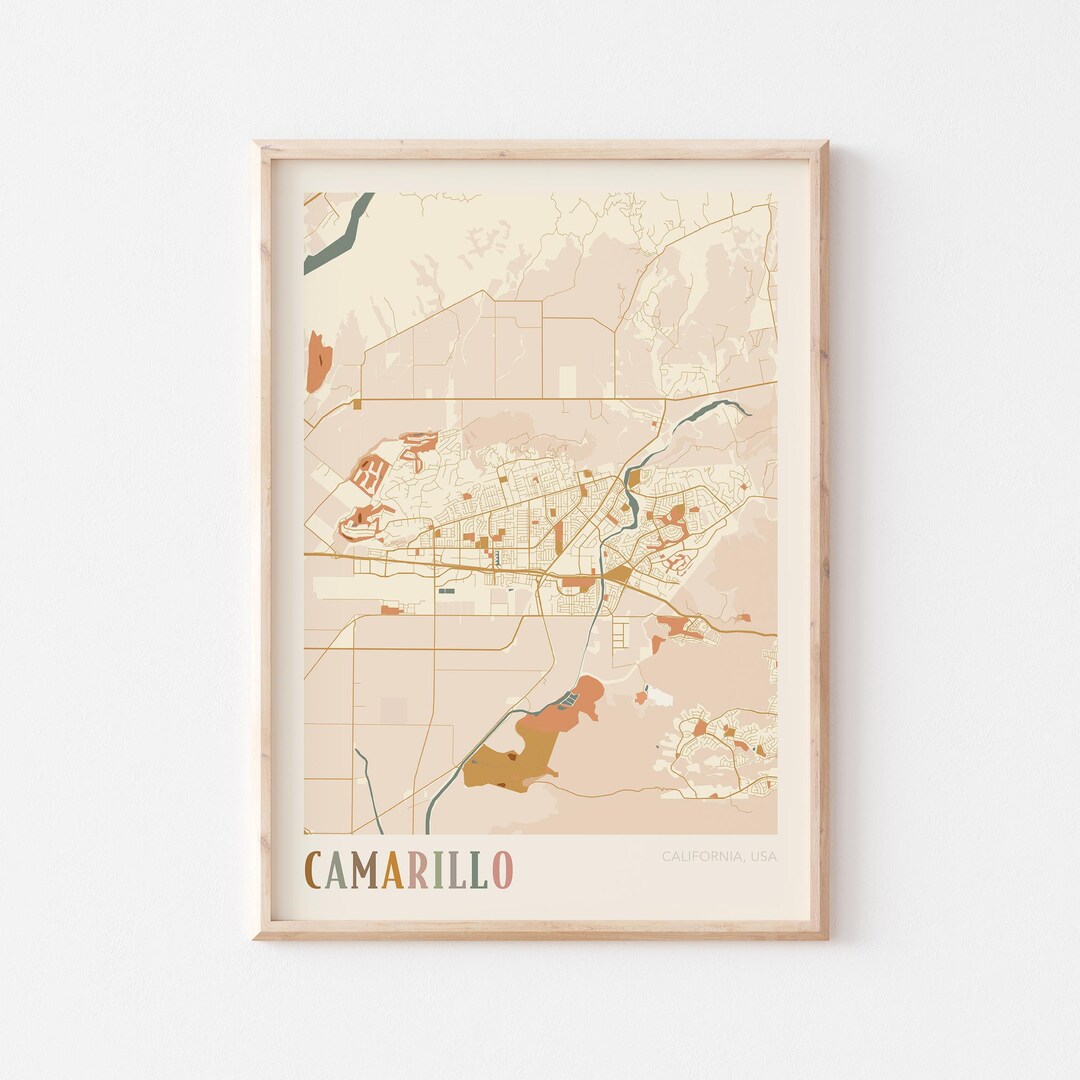 Camarillo Map Poster, Camarillo Print, Camarillo Poster, Camarillo Wall ...