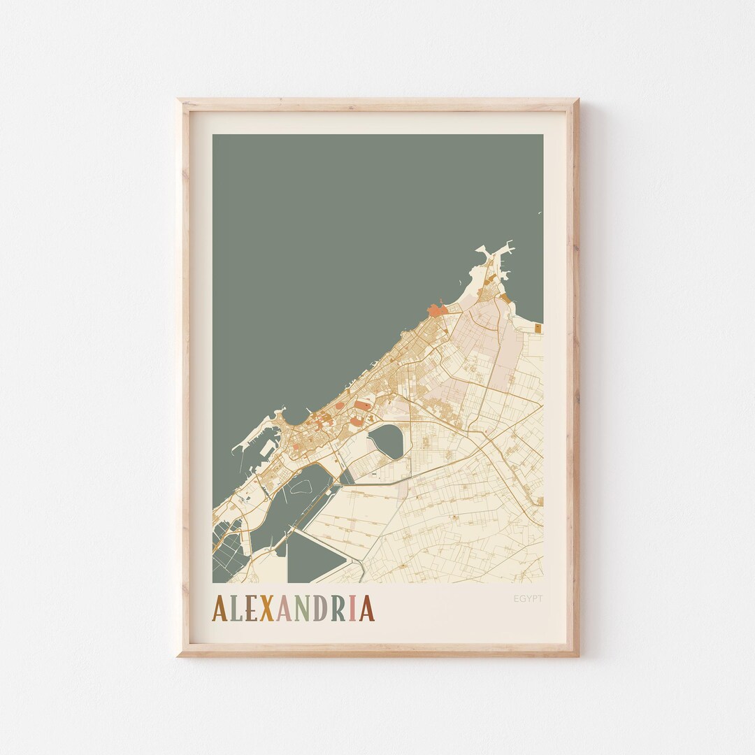 Alexandria Map Poster, Alexandria Print, Alexandria Poster, Alexandria ...