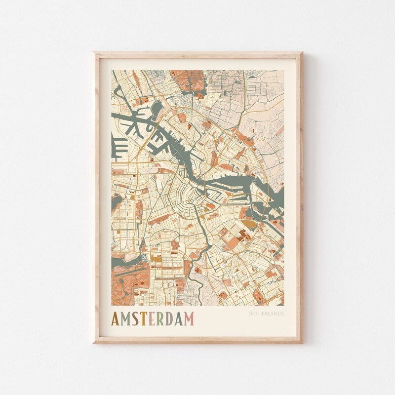 Amsterdam Map - Etsy