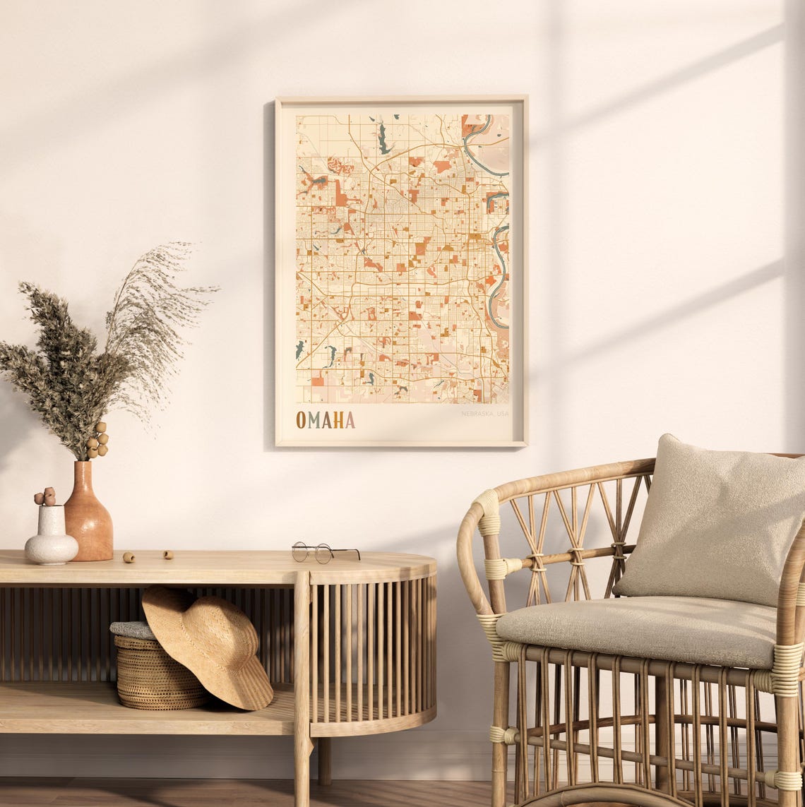 Omaha Map Poster, Omaha Print, Omaha Poster, Omaha Wall Art, Nebraska ...