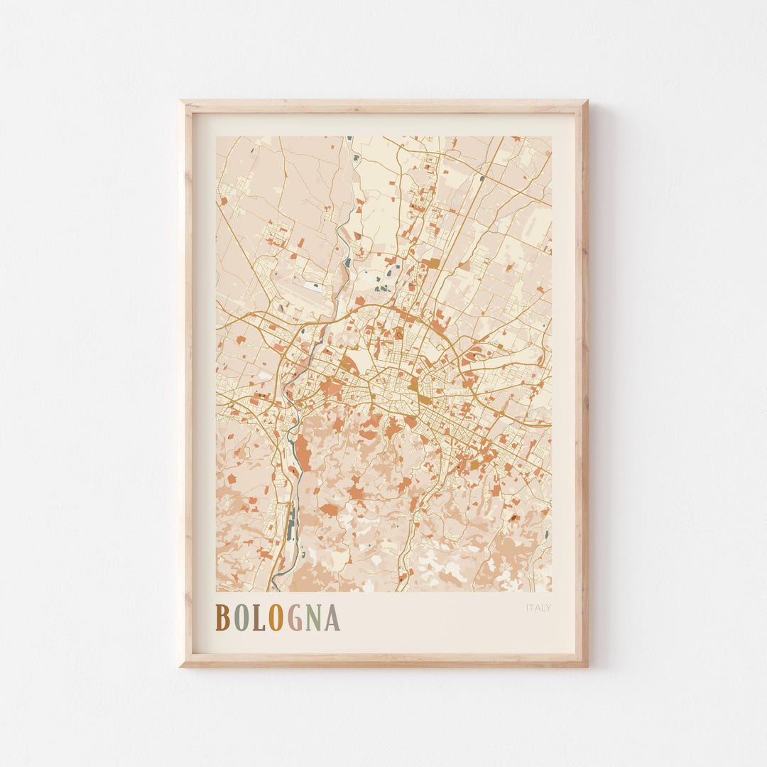 Bologna Map Poster, Bologna Print, Bologna Poster, Bologna Wall Art ...