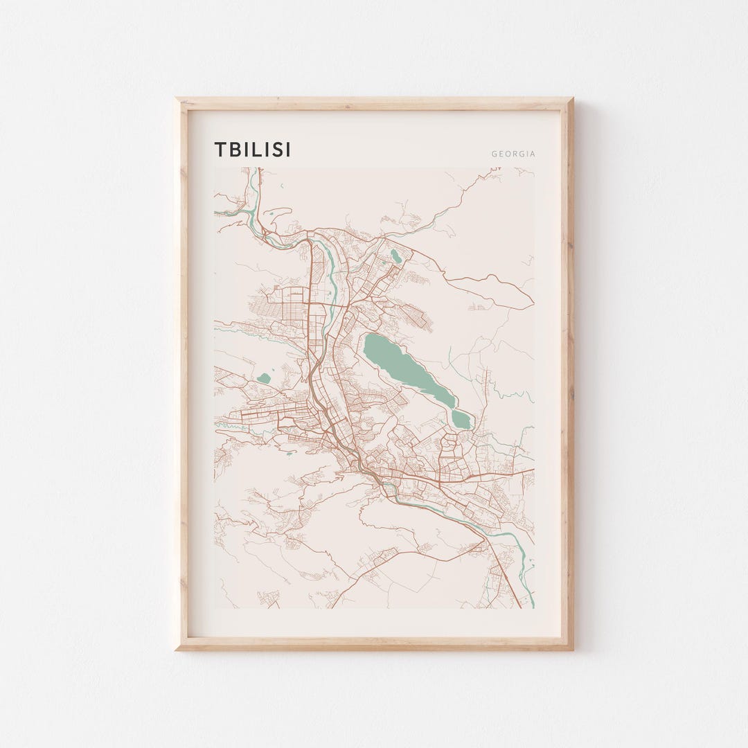 Tbilisi Map Poster, Tbilisi Print, Tbilisi Poster, Tbilisi Wall Art ...