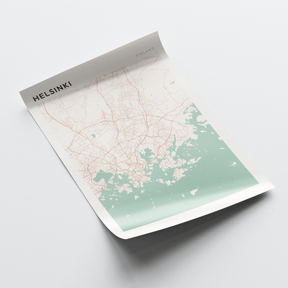 Helsinki Map Poster, Helsinki Print, Helsinki Poster, Helsinki Wall Art ...