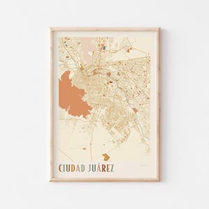 Ciudad Juarez Map Poster, Ciudad Juarez Print, Ciudad Juarez Poster ...