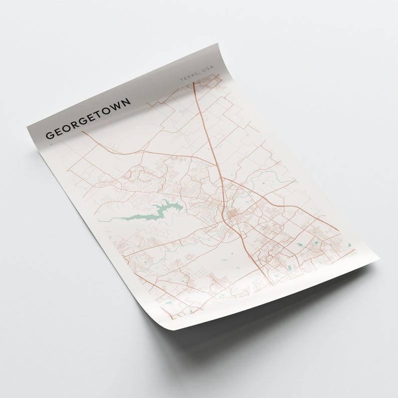 Georgetown Map Poster, Georgetown Print, Georgetown Poster, Georgetown ...