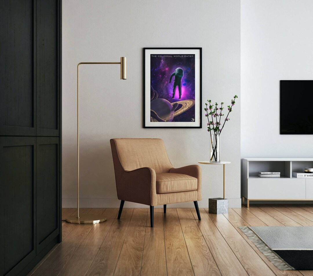 The Colossal World Eater: Astronaut's Cosmic Revelation, Art Work - Etsy