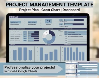 Kanban Board Excel Template Task Tracker Project - Etsy