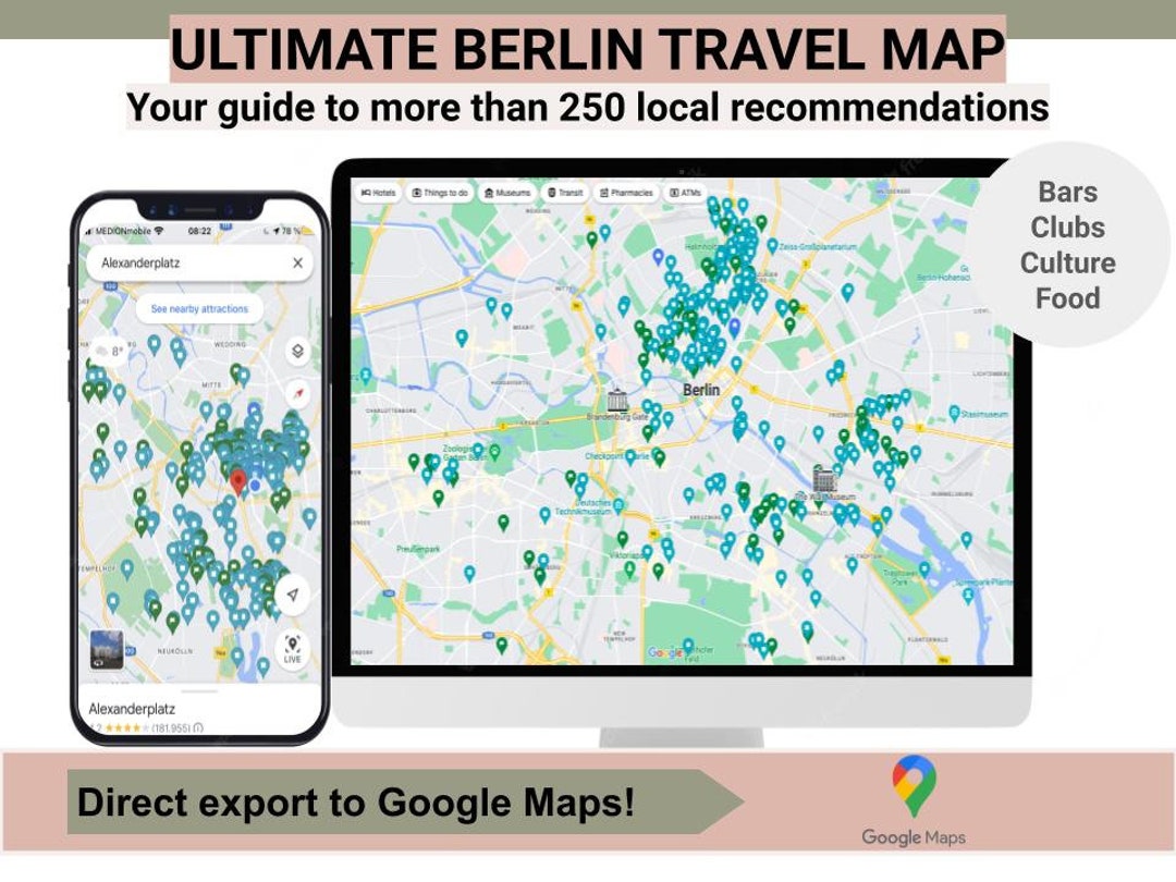 Ultimate Berlin Travel Guide | Google Maps Lists | Digital City Map ...