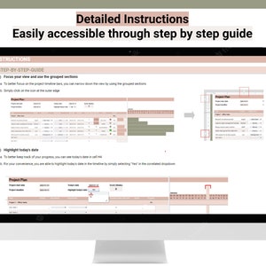 Project Management Template | Excel Template | Google Sheets | Project ...