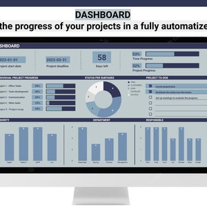 Project Management Template | Business | Excel | Google Sheets | Budget ...