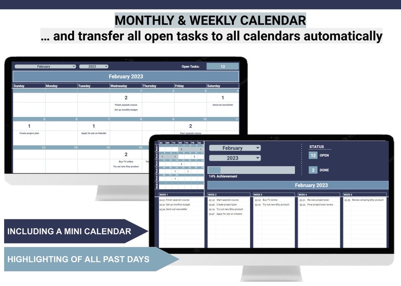 Project Management Template Business Excel Google Sheets Budget Tracker ...