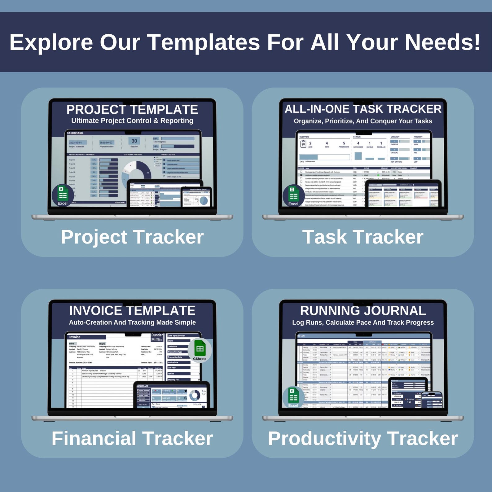 Advanced Task Tracker: Kanban Board in Excel & Google Sheets (digital ...