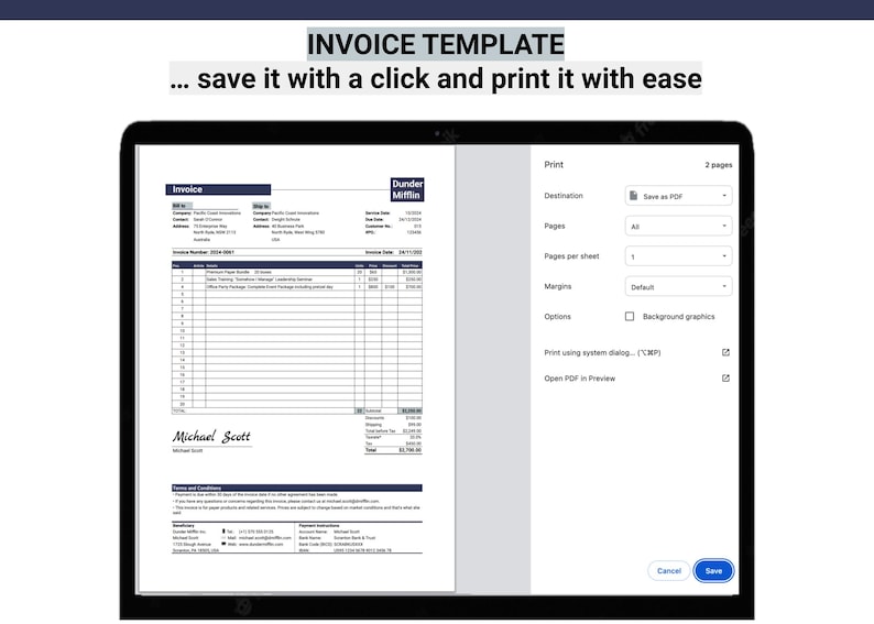 Invoice Tracker Google Sheets - Automated Invoice Template for Small ...