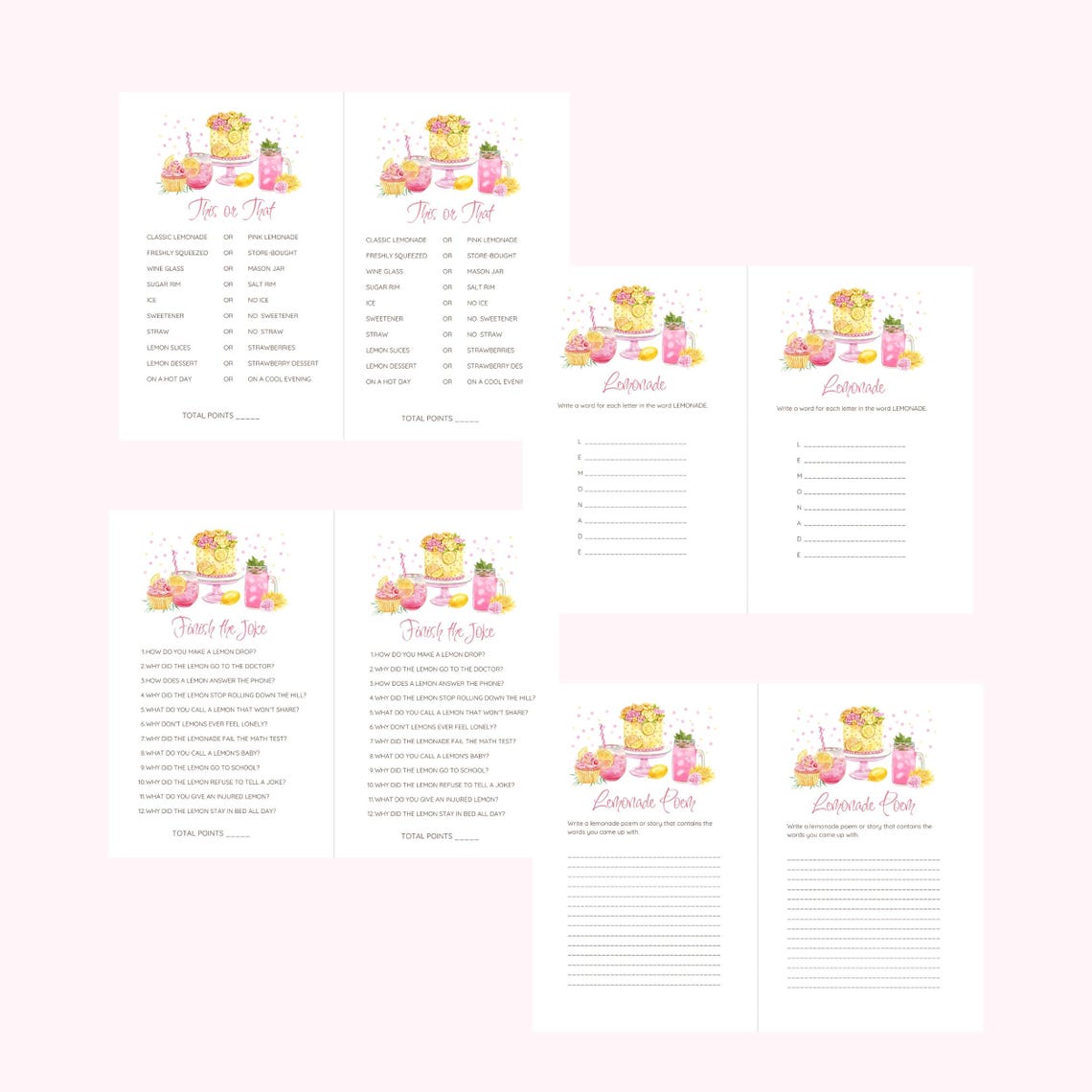 Lemonade Party Games | Lemon Party Games | Summer Party Games ...