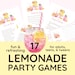 Lemonade Party Games | Lemon Party Games | Summer Party Games ...