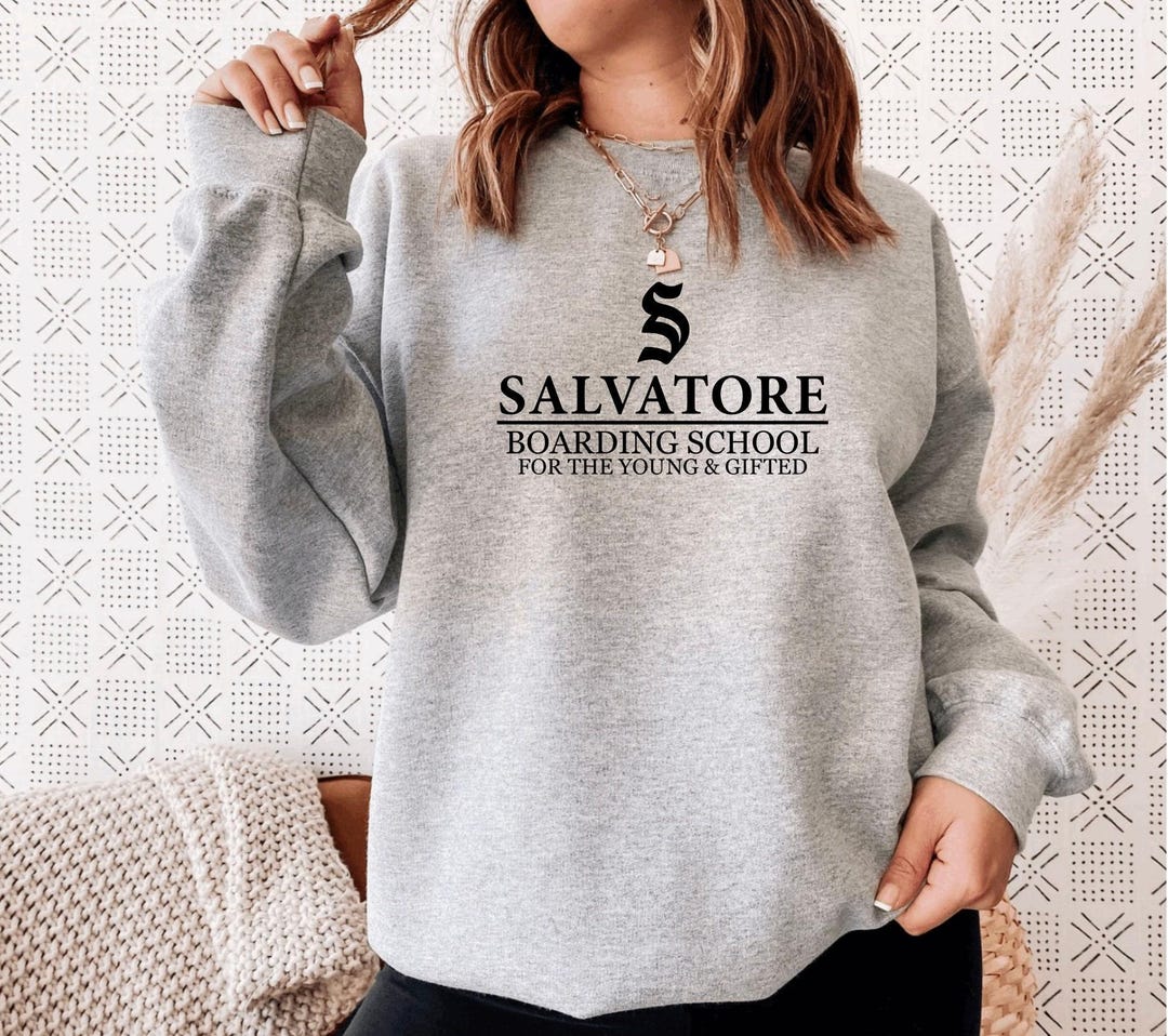 TVD Sweatshirt - Vampire Diaries Salvatore Brothers Design - Unisex ...